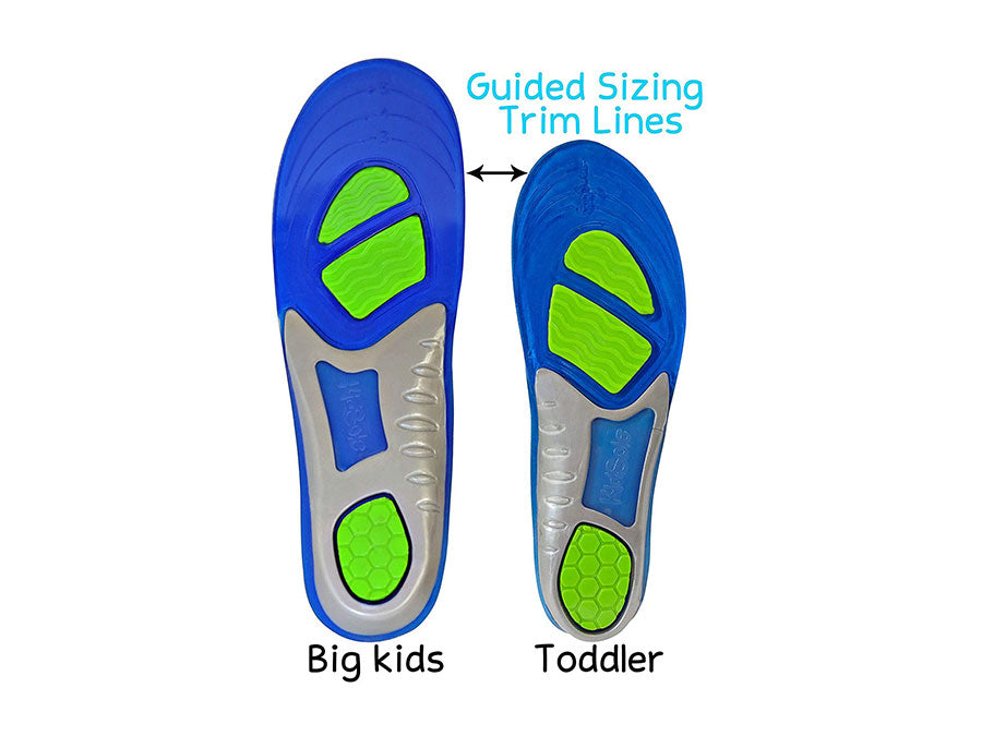 2 Pack - 1 Sport Memory Foam Comfort and 1 KidSole Gel Insole